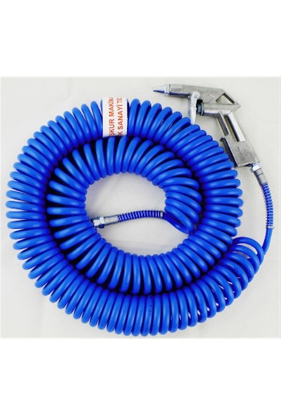 Geoderik Makina Kompresör Spiral 15 Metre Hava Hortumu ve Tabancası