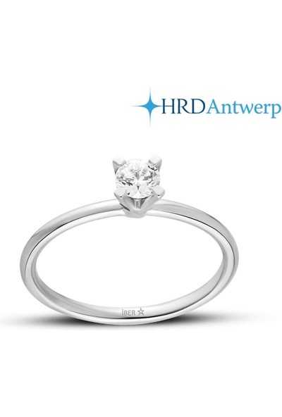 İber E Renk SI2 0.25 Karat Pırlanta Tektaş Yüzük-SYZE005-025HRD