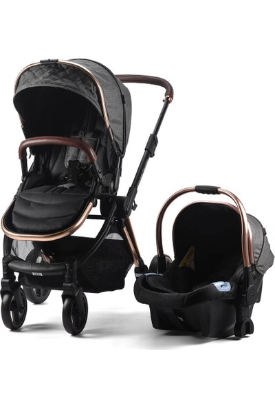 PREGO Escalade Travel Sistem Bebek Arabası Gri PREGO Escalade Travel Sistem Bebek Arabası Gri