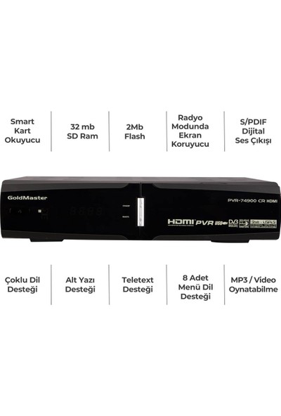 Goldmaster Sat-74900 Hdmı Dijital Uydu Alıcısı
