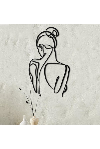 İkonika Upswept Woman Line Art