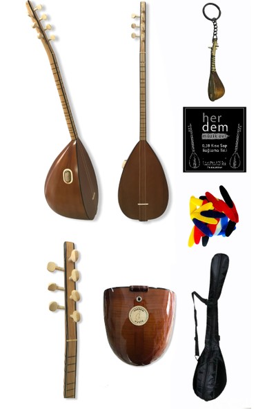 Herdem Müzik Kısa Sap Jack Girişli Kiraz Bağlama(Kılıf+Yedek Takım Tel+Tezene+Saz Anahtarlık) Herdem Müzik Kısa Sap Jack Girişli Kiraz Bağlama(Kılıf+Yedek Takım Tel+Tezene+Saz Anahtarlık)