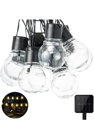 Schulzz Solar 10LED Ampül 8 Mod 3.5mt Güneş Enerjili Dış Bahçe Aydınlatma Dekorasyon Günışığı Schulzz Solar 10LED Ampül 8 Mod 3.5mt Güneş Enerjili Dış Bahçe Aydınlatma Dekorasyon Günışığı