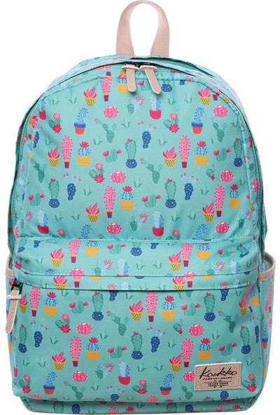 Kaukko K1164 Nature Kaktüs Sırt Çantası Turquoise