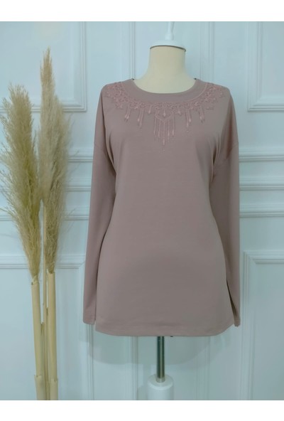 Nacar Çarşı Kadın Büyük Beden Anne Penye Bluz