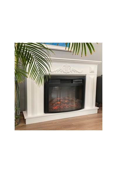 Dlc Deko 1800 Watt Işlemeli Beyaz Elektrikli Şömine Dlc Deko 1800 Watt Işlemeli Beyaz Elektrikli Şömine
