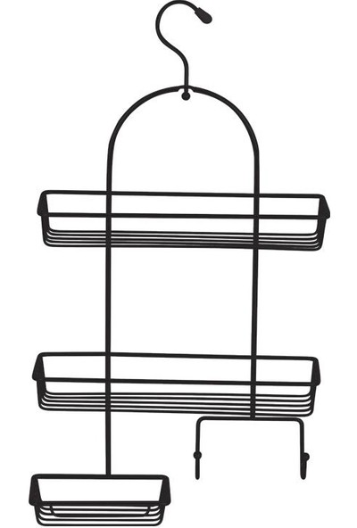 Okyanus Home Siyah Askılı Duş Rafı Organizer Okyanus Home Siyah Askılı Duş Rafı Organizer