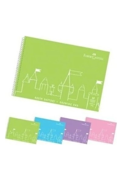 Faber-Castell Pp Kapak Resim Defteri 25X35 cm 30 Yaprak 2 Adet Faber-Castell Pp Kapak Resim Defteri 25X35 cm 30 Yaprak 2 Adet