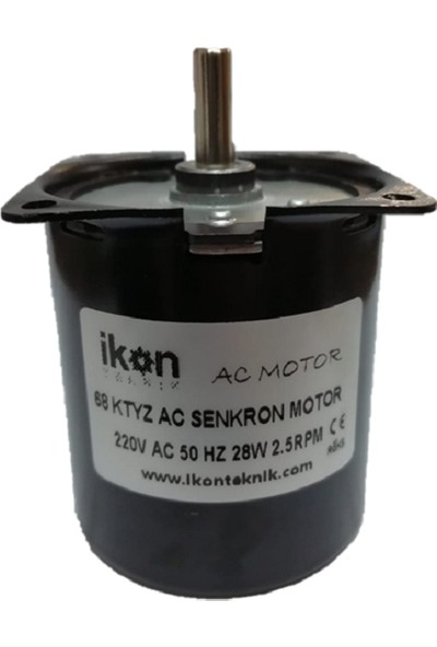 Ikon Kuluçka Çevirme Motoru 68 Ktyz 2.5 Rpm 28W Viyol Motoru