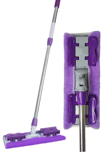 Sihirli Mop Istediğin Bezi Tak Kullan Teleskopik Saplı +1 Yedek Bez