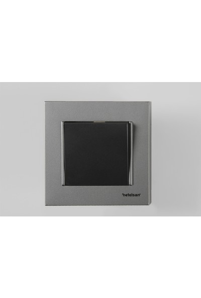 Netelsan Anahtar Gümüş Mat / Siyah 1 Adet