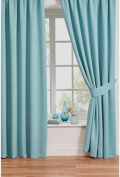 Pierre Cardin Açık Mavi Blackout Karartma Fon Perde Pierre Cardin Açık Mavi Blackout Karartma Fon Perde