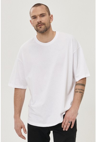 Altınyıldız Classics Oversize Bisiklet Yaka Koton T-Shirt Altınyıldız Classics Oversize Bisiklet Yaka Koton T-Shirt