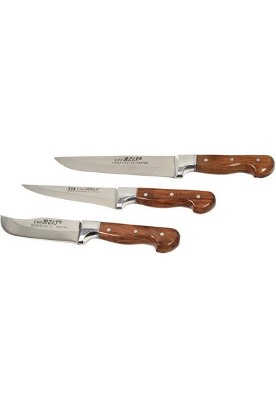 Laz Reis 3'lü Kurban Bıçak Seti El Yapımı