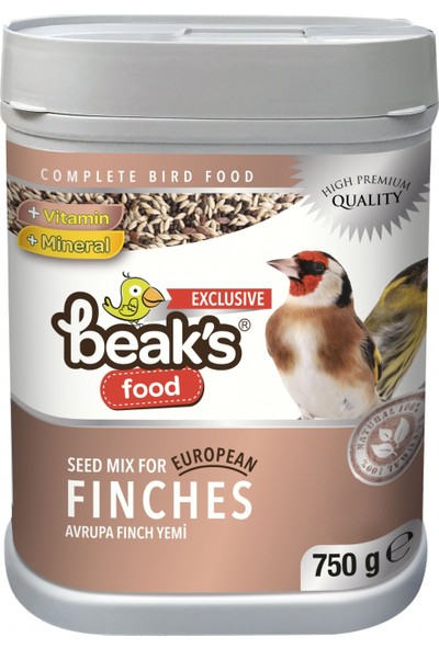 Beaks Avrupa Finch Yemi 750 gr Beaks Avrupa Finch Yemi 750 gr