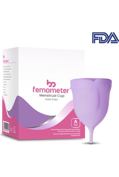 Mothersmart femometer® Adet Kabı - Medikal Sınıf Silikon Menstrual Cup / Regl Kabı (A Size) Mothersmart femometer® Adet Kabı - Medikal Sınıf Silikon Menstrual Cup / Regl Kabı (A Size)