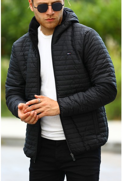 River Club Erkek Siyah Su ve Rüzgar Geçirmez Mont River Club Erkek Siyah Su ve Rüzgar Geçirmez Mont