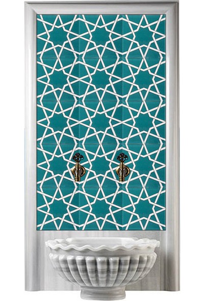 Armada Çini 60 x 100 cm Sp 94 Yıldız Serigraf Türk Hamamı Pano Armada Çini 60 x 100 cm Sp 94 Yıldız Serigraf Türk Hamamı Pano