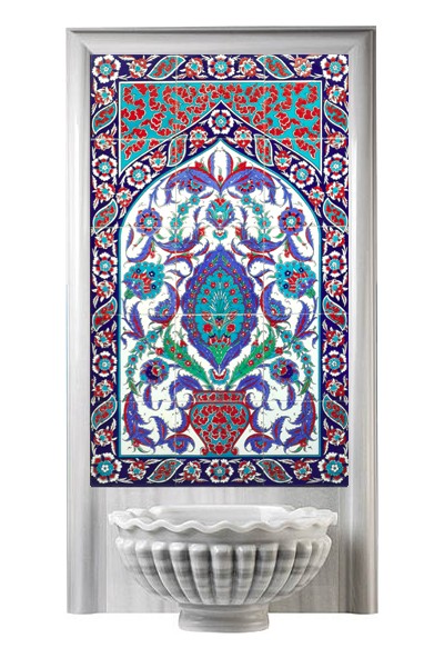 Armada Çini 60 x 100 cm Ed 626 Göbekli Türk Hamamı Çini Pano Armada Çini 60 x 100 cm Ed 626 Göbekli Türk Hamamı Çini Pano