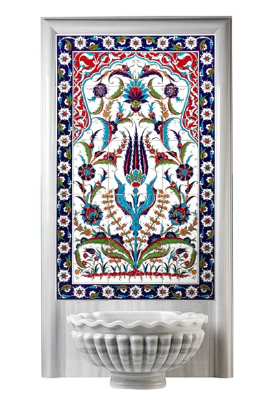 Armada Çini 60 x 100 cm Ed 624 Hançerli Türk Hamamı Çini Pano Armada Çini 60 x 100 cm Ed 624 Hançerli Türk Hamamı Çini Pano