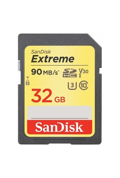 Sandısk 32GB SDSDXVE-032G-GNCI2 Extreme Sd Kart 32GB 90MB/S Sandısk 32GB SDSDXVE-032G-GNCI2 Extreme Sd Kart 32GB 90MB/S