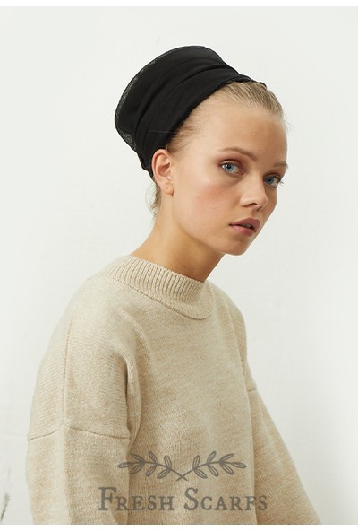 Fresh Scarfs Pamuklu Iç Tülbent Siyah Fresh Scarfs Pamuklu Iç Tülbent Siyah