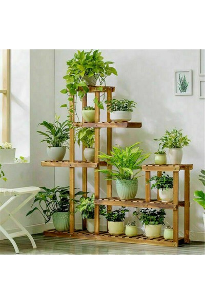 Ahşap Saksı Standı Saksılık Kitaplık Çiçeklik Raf Stand Ahşap Saksı Standı Saksılık Kitaplık Çiçeklik Raf Stand