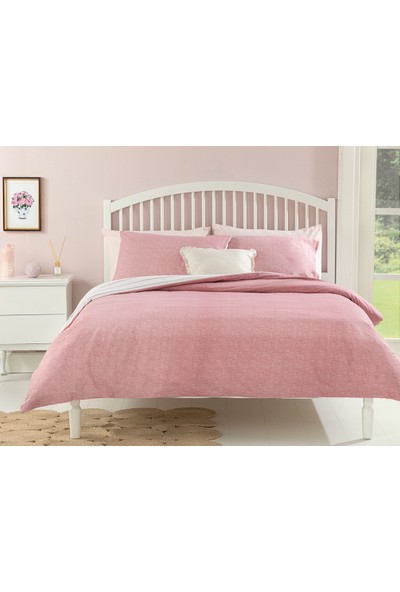 English Home Textured Stripe Pembe 200 x 220 cm Pamuklu Çift Kişilik Nevresim Seti English Home Textured Stripe Pembe 200 x 220 cm Pamuklu Çift Kişilik Nevresim Seti