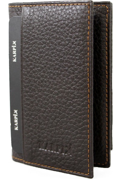 Karpix Deri Iki Yaprak Kredi Kartlık