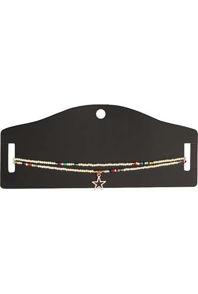 Çetin Accessories Boncuk Dizi Yıldız Objeli Göbek Aksesuar Rr