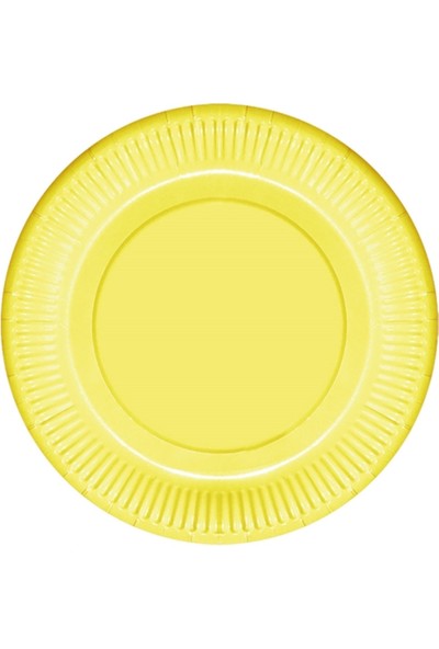Partijet Sarı Makaron Karton Tabak 23 cm 8'li Partijet Sarı Makaron Karton Tabak 23 cm 8'li