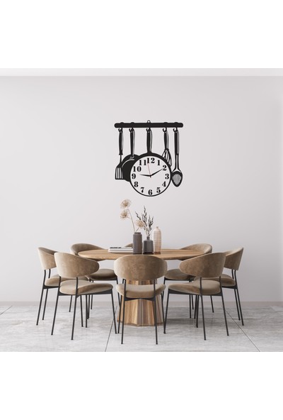 Teknograf Dekoratif Mdf Mutfak Saati