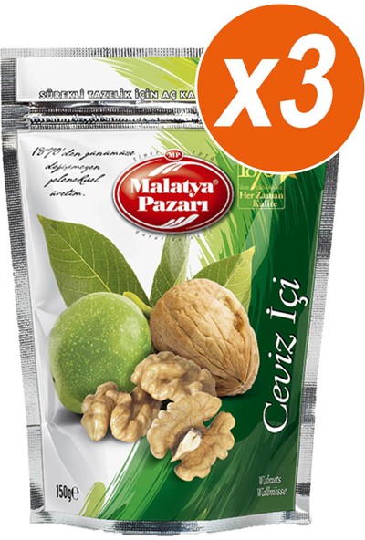 Malatya Pazarı Murat Palancı Ceviz Içi 3 x 150 gr