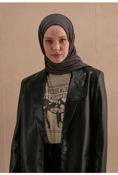 Fresh Scarfs Penye Şal Antrasit