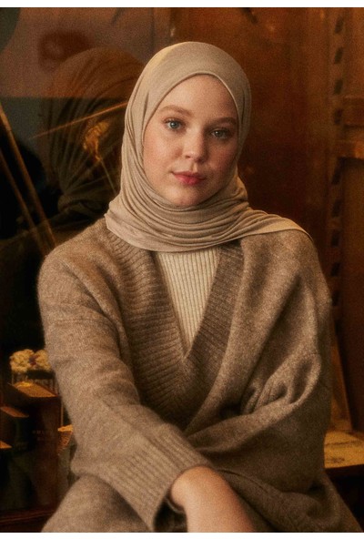 Fresh Scarfs Penye Şal Bej