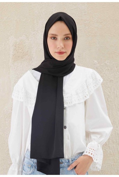 Fresh Scarfs Medine Ipeği Şal Siyah