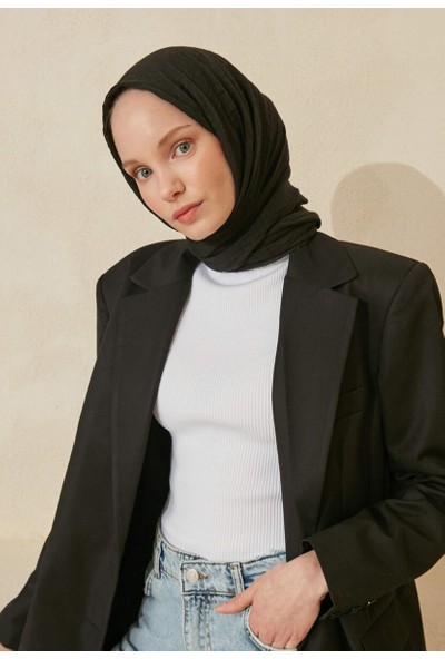 Fresh Scarfs Bürümcük Şal Siyah