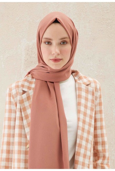 Fresh Scarfs Krinkıl Medine Ipeği Şal Somon