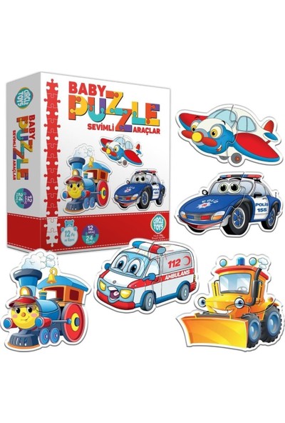 Circle Toys Baby Puzzle Sevimli Araçlar Circle Toys Baby Puzzle Sevimli Araçlar