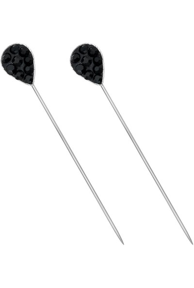 Fsg Takı Siyah Gümüş Eşarp Iğnesi