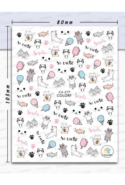 Aba Nails Tırnak Sticker