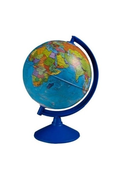 İnox Siyasi Işıksız Dünya Küresi 20 cm