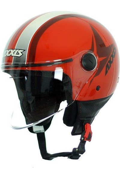Axxi̇s Çenesi̇z Kask Square Gloss Red