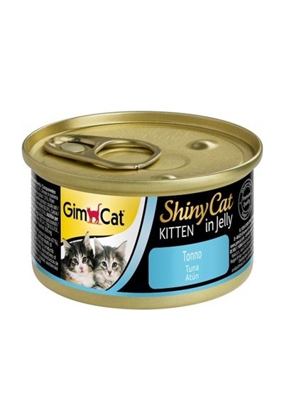 Gimcat Shiny Cat Ton Balıklı Öğünlük Yavru Kedi Konservesi 70 gr