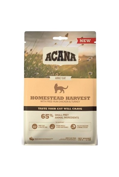 Acana Homestead Harvest Tavuklu Hindili Kedi Maması 4.5 kg