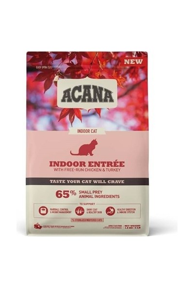 Acana Indoor Entree Sterilised Tavuklu Hindili Kedi Maması 340GR Acana Indoor Entree Sterilised Tavuklu Hindili Kedi Maması 340GR