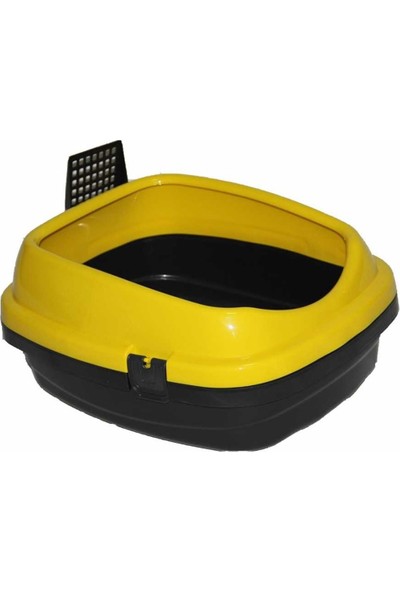 Pet Style Petstyle Comfort Kürekli Kedi Tuvaleti 49.5X40X22 Cm-Sarı Pet Style Petstyle Comfort Kürekli Kedi Tuvaleti 49.5X40X22 Cm-Sarı