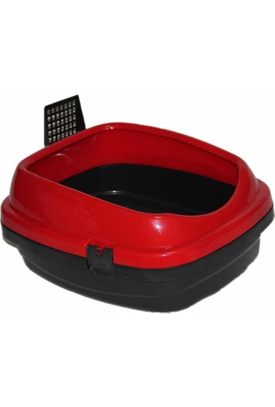 Pet Style Petstyle Comfort Kürekli Kedi Tuvaleti 49.5X40X22 cm Kırmızı Pet Style Petstyle Comfort Kürekli Kedi Tuvaleti 49.5X40X22 cm Kırmızı