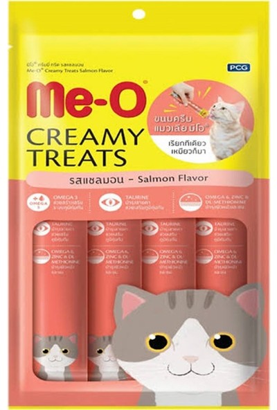 Me-O Creamy Somonlu Kedi Ödülü 4X15 gr Me-O Creamy Somonlu Kedi Ödülü 4X15 gr