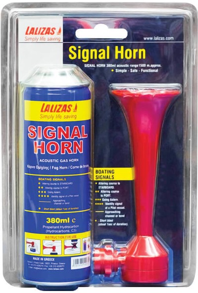 Lalizas Sinyal Korna Seti - 380ML - Signal Horn Set Sprey Havalı Korna Kit (Horn+Can)